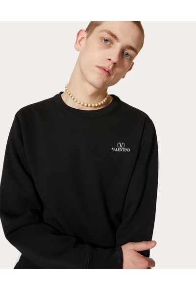 Valentıno Detay Erkek Sweatshirt