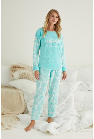 Aye Moda Turkuaz Bayan Happen Pijama Takımı Aye Moda Turkuaz Bayan Happen Pijama Takımı