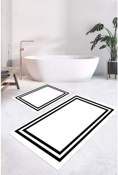 Ev Gold Banyo Paspası Kaymaz Tabanlı 2'li Klozet Takımı MS-1077-2 Ev Gold Banyo Paspası Kaymaz Tabanlı 2'li Klozet Takımı MS-1077-2