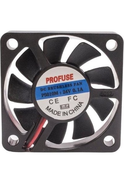 50X50X10MM 24V 0.10A Fan 2 Kablolu 50X50X10MM 24V 0.10A Fan 2 Kablolu