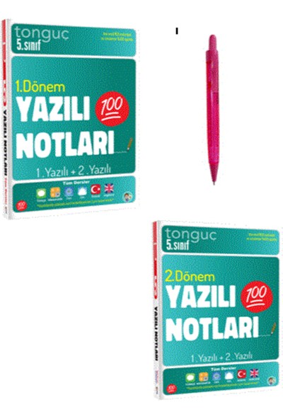 Tonguç Yayınları 5. Sınıf 1. ve 2. Dönem Yazılı Notları Tonguç Yayınları 5. Sınıf 1. ve 2. Dönem Yazılı Notları