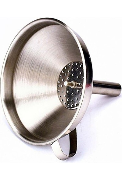Çelik Huni Süzgeçli Paslanmaz Çelik Huni 12CM RA403 Çelik Huni Süzgeçli Paslanmaz Çelik Huni 12CM RA403