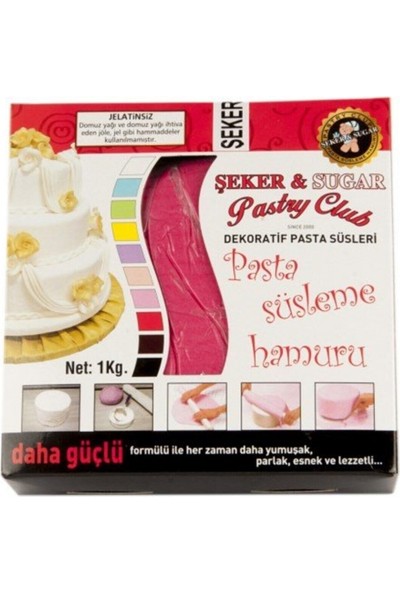 Şeker & Sugar Fuşya Şeker Hamuru 1kg Şeker & Sugar Fuşya Şeker Hamuru 1kg