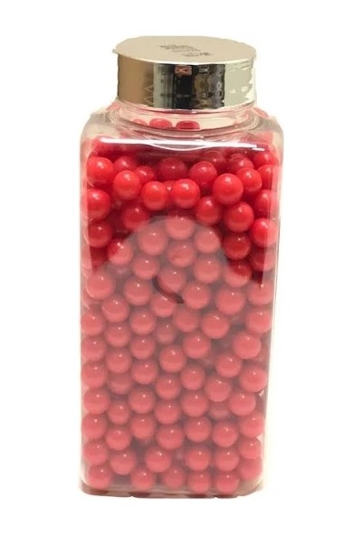 No Name Sprinkles Christmas Kırmızı 8 mm Boncuk Şeker 90 gr