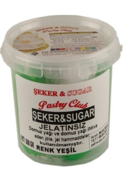 Şeker & Sugar Şeker Hamuru 500 gr Yeşil Şeker & Sugar Şeker Hamuru 500 gr Yeşil
