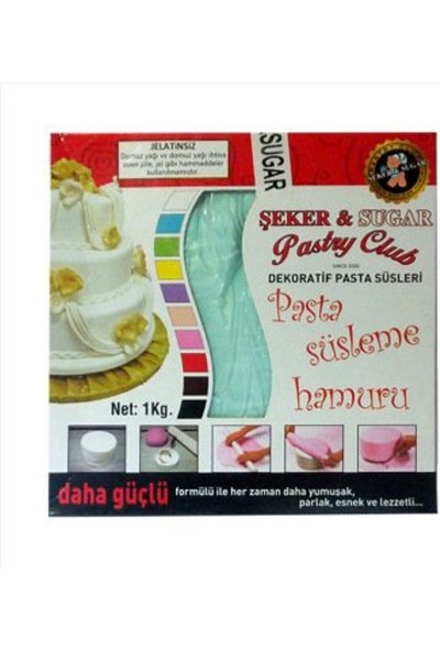 Şeker & Sugar Açık Mavi Şeker Hamuru 1 kg Şeker & Sugar Açık Mavi Şeker Hamuru 1 kg