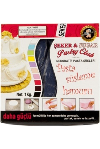 Şeker & Sugar Lacivert Şeker Hamuru 1kg Şeker & Sugar Lacivert Şeker Hamuru 1kg