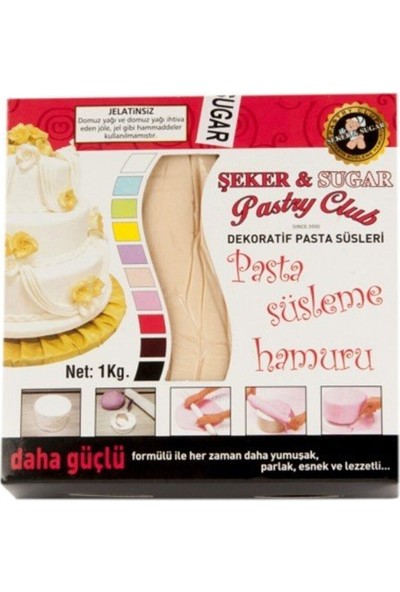 Şeker & Sugar Ten Rengi Şeker Hamuru 1kg Şeker & Sugar Ten Rengi Şeker Hamuru 1kg