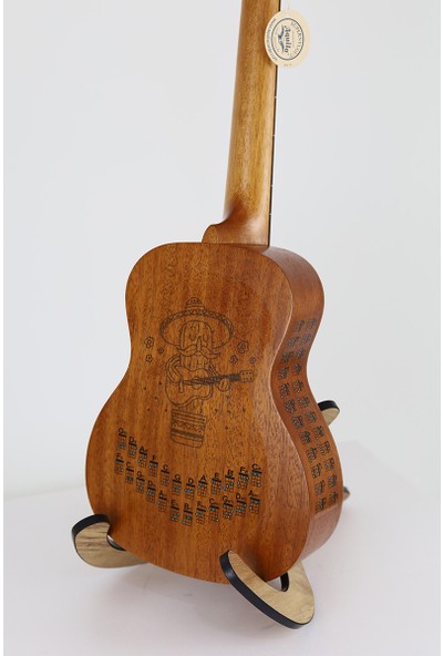 Havana Siyah Renk Ukulele Akor Cetveli Tablosu Stickeri Etiketi Havana Siyah Renk Ukulele Akor Cetveli Tablosu Stickeri Etiketi