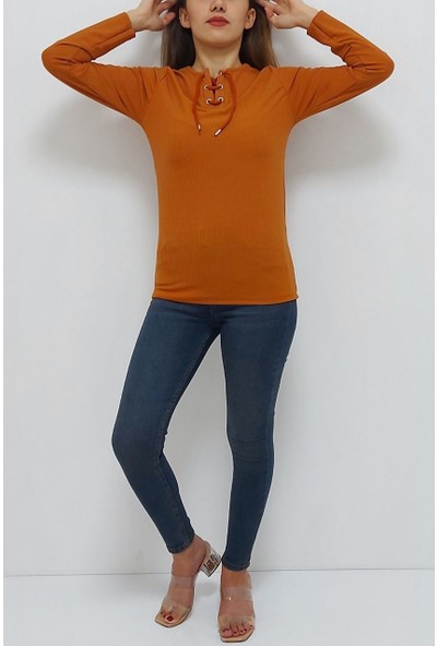 Atsy Bağlamalı Bluz Kiremit