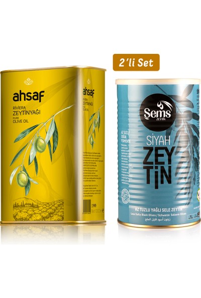 Riviera Zeytinyağı 1 Lt Teneke - Yağlı Sele Siyah Zeytin 900 gr (261-290) Riviera Zeytinyağı 1 Lt Teneke - Yağlı Sele Siyah Zeytin 900 gr (261-290)