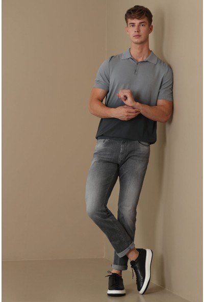 Lufian Erkek Ernı Smart Slim Fit Jean Pantolon 627111200122 Gri Lufian Erkek Ernı Smart Slim Fit Jean Pantolon 627111200122 Gri