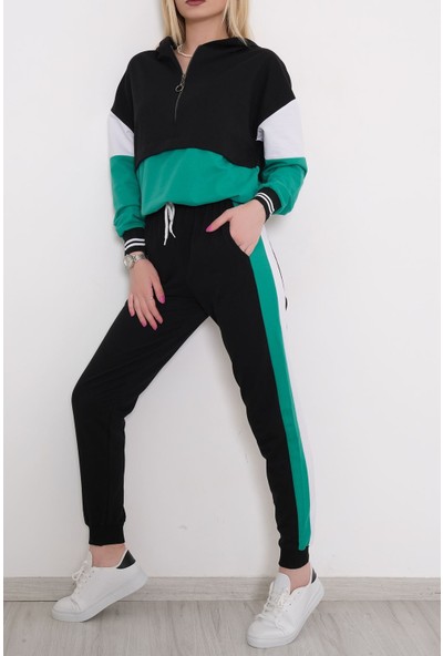 Gunkes Parçalı Eşofman Takımı Yeşilsiyah - 8122.1005. Gunkes Parçalı Eşofman Takımı Yeşilsiyah - 8122.1005.