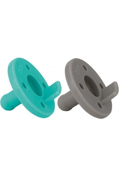 Oioi Ortodontik Silikon 2 Li Emzik - Aqua Green - Powder Grey Oioi Ortodontik Silikon 2 Li Emzik - Aqua Green - Powder Grey