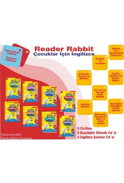 Reader Rabbit Çocuklar Için Ingilizce Set Reader Rabbit Çocuklar Için Ingilizce Set