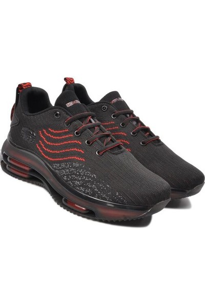 Scootland Siyah Kırmızı Erkek Spor Ayakkabı