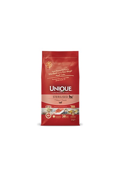 Unique Kısırlaştırılmış Kedi Maması Somonlu 2 kg Unique Kısırlaştırılmış Kedi Maması Somonlu 2 kg