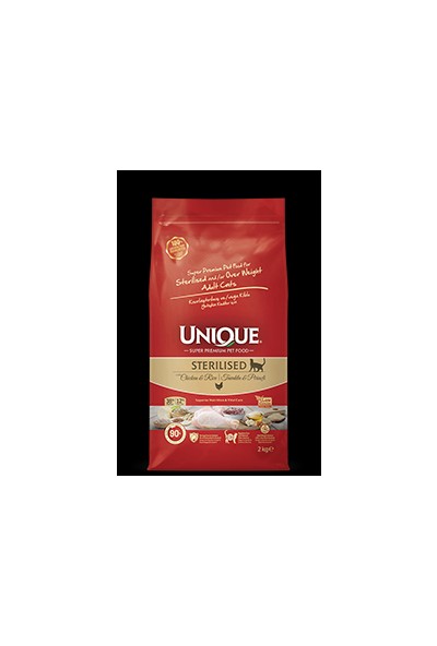 Unique Kısırlaştırılmış Kedi Maması Tavuklu 2 kg Unique Kısırlaştırılmış Kedi Maması Tavuklu 2 kg