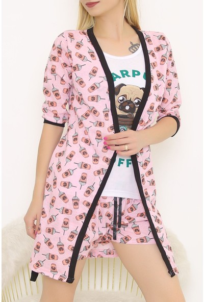 Desenli 3'lü Takım Desenlipembe - 9694.102. Desenli 3'lü Takım Desenlipembe - 9694.102.