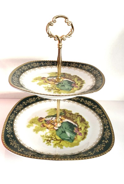 Kirvemantik Iki Katlı Sunumluk,şekerlik Kirvemantik Iki Katlı Sunumluk,şekerlik