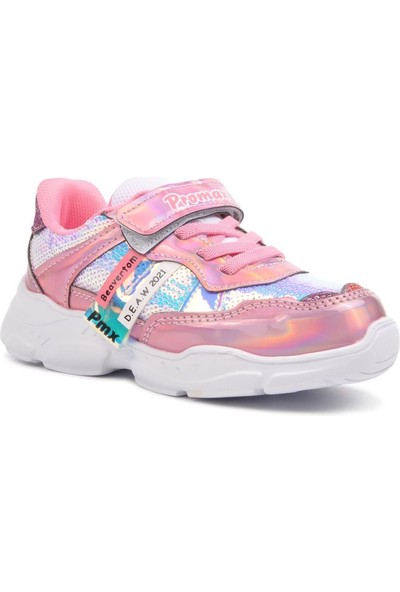 Promax Pembe Pul Detaylı Kız Çocuk Sneaker Promax Pembe Pul Detaylı Kız Çocuk Sneaker