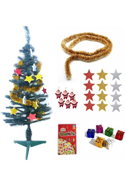 buradanaldım Yılbaşı Çam Ağacı Seti 90 Cm, Süslü Yılbaşı Ağacı Seti buradanaldım Yılbaşı Çam Ağacı Seti 90 Cm, Süslü Yılbaşı Ağacı Seti