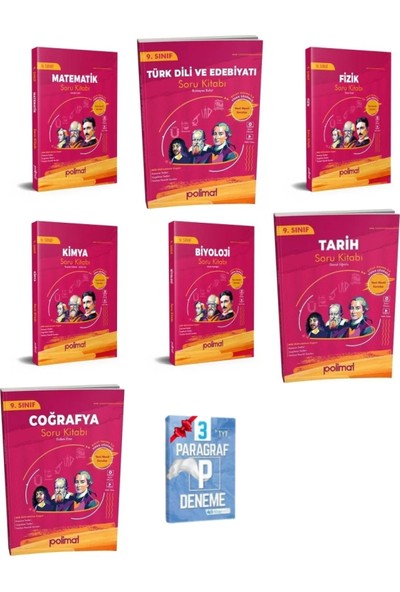 Polimat Yayınları 9.sınıf Polimat Soru Kitabı Tam Set ( 7 Kitap ) Polimat Yayınları 9.sınıf Polimat Soru Kitabı Tam Set ( 7 Kitap )
