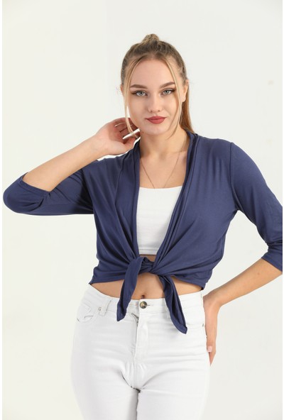 Meghan L.A Önü Bağlamalı Bolero-4