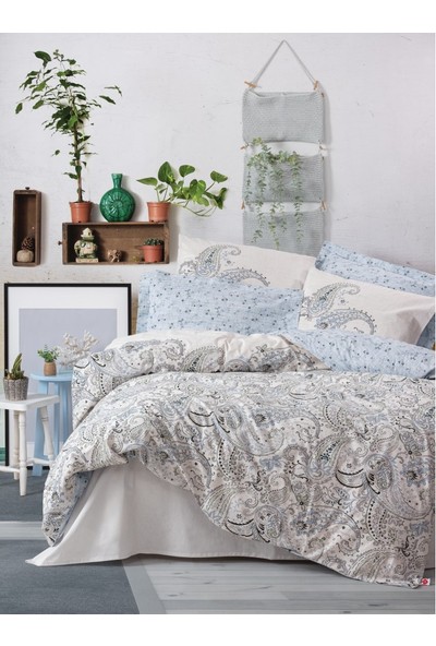 Cotton Box Bohem Tek Kişilik Nevresim Takımı Alessi Mavi Cotton Box Bohem Tek Kişilik Nevresim Takımı Alessi Mavi