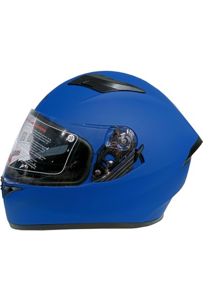 Jk-21 316 Model Güneş Vizörlü Kapalı Kask - Mavi - M Jk-21 316 Model Güneş Vizörlü Kapalı Kask - Mavi - M