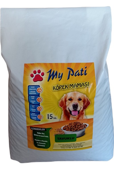 Mypati Tavuklu Yetişkinköpek MAMASI15KG Mypati Tavuklu Yetişkinköpek MAMASI15KG