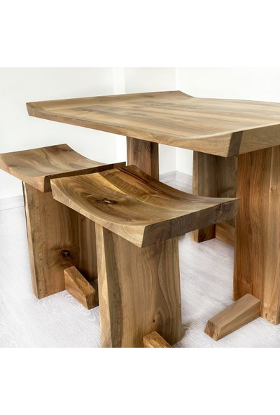 Ceviz Japon Masa Tabure Takımı