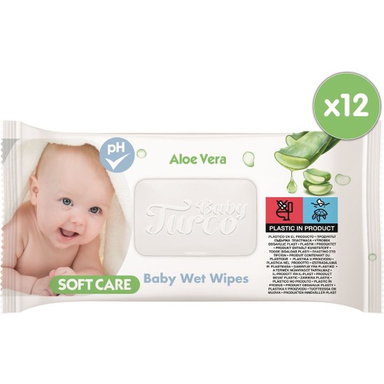 Baby Turco Softcare Aloe Vera Islak Bebek Havlusu 12x90 1080 Fiyatı