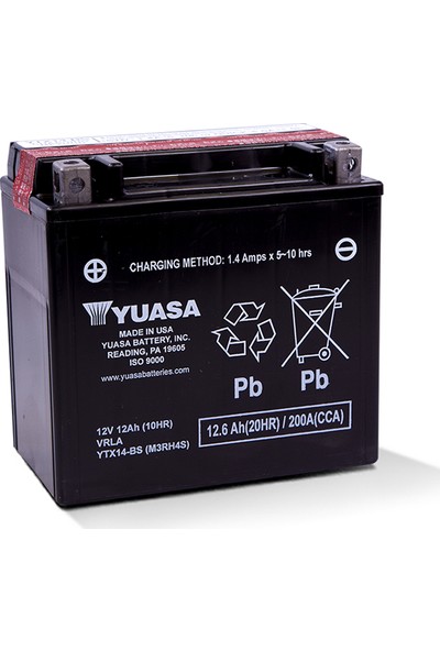 Yuasa YTX14-BS Motosiklet Aküsü Yuasa YTX14-BS Motosiklet Aküsü