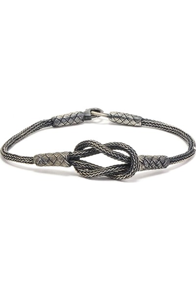 Zuk Collection Saf Gümüş Özel Tasarım Kazaziye Bileklik ’Pure Connection’