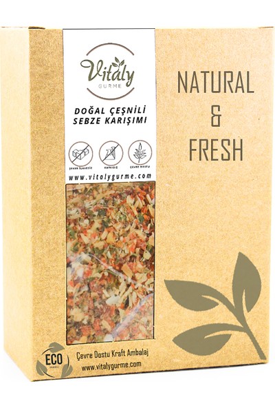 Vitaly Gurme Doğal Çeşnili Sebze Karışımı 100 gr Vitaly Gurme Doğal Çeşnili Sebze Karışımı 100 gr
