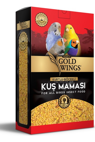 Gold Wings Premium Böcekli Kuş Maması 1 Kg
