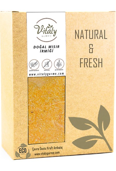 Vitaly Gurme İrmik Doğal Mısır İrmiği 250 gr Vitaly Gurme İrmik Doğal Mısır İrmiği 250 gr