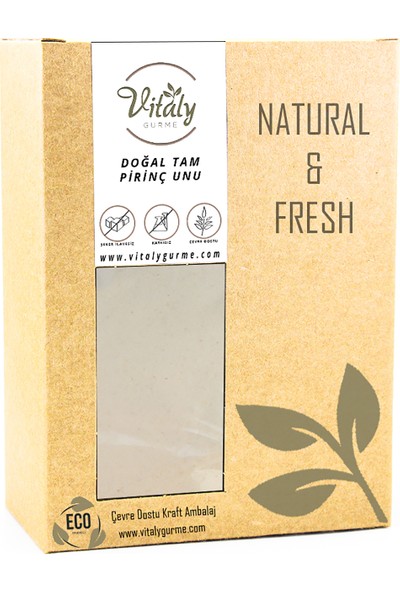 Vitaly Gurme Doğal Un Tam Pirinç Unu 500 gr