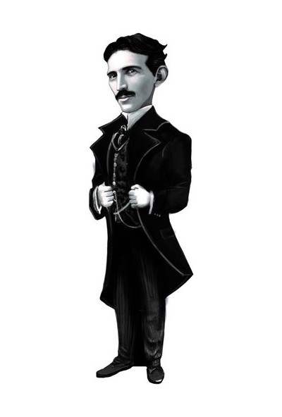 Nikola Tesla Karikatür Ayraç