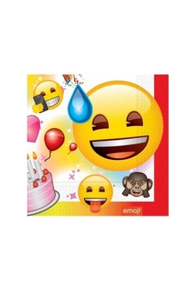 Event Party Store Emoji Parti Peçete 20'li Event Party Store Emoji Parti Peçete 20'li