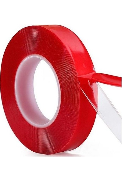 Silikon Şeffaf Çift Taraflı Bant 18 mm x 2 m Silikon Şeffaf Çift Taraflı Bant 18 mm x 2 m