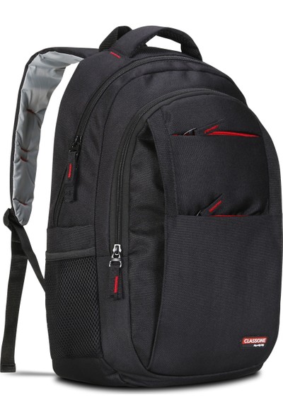 Classone BP-L300 15,6 inç Notebook Sırt Çantası-Siyah
