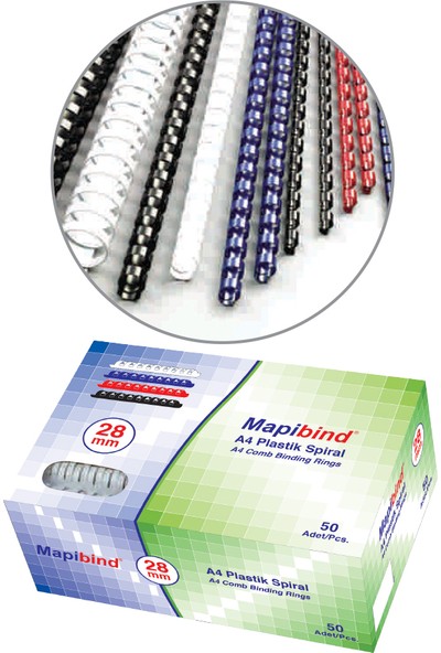 Mapibind 14MM Plastik Spiral 100 Ad Mapibind 14MM Plastik Spiral 100 Ad