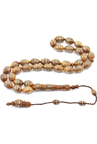 Tesbihediye İbrahim Uysal Kuka Üzeri Gümüş İşlemeli Kuka Tesbih