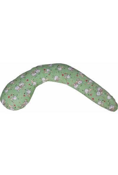 Ninniline Designo Hamile ve Emzirme Yastığı /Yeşil-Kuzu Ninniline Designo Hamile ve Emzirme Yastığı /Yeşil-Kuzu