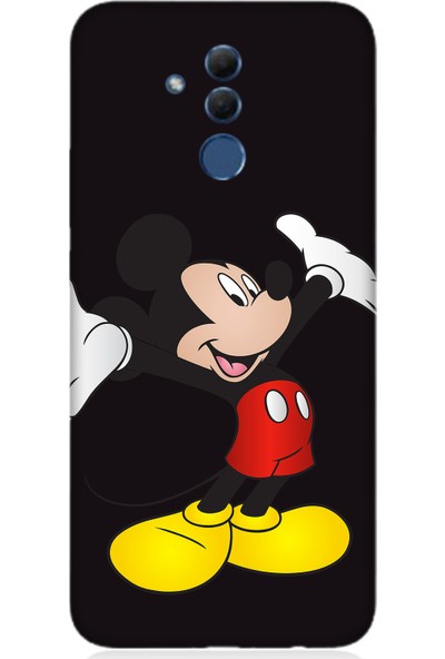 Teknomeg Huawei Mate 20 Lite Siyah Ruber Mickey Mouse