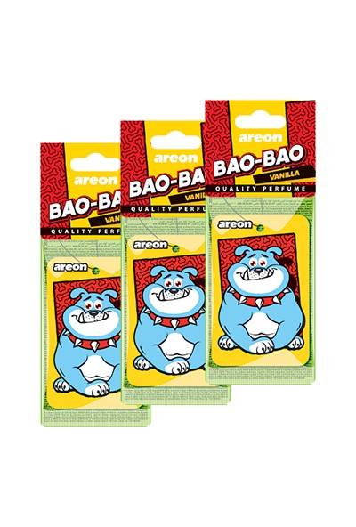 Areon Bao Bao Vanilla '' 3'lü Paket '' (Oto Kokusu) Areon Bao Bao Vanilla '' 3'lü Paket '' (Oto Kokusu)