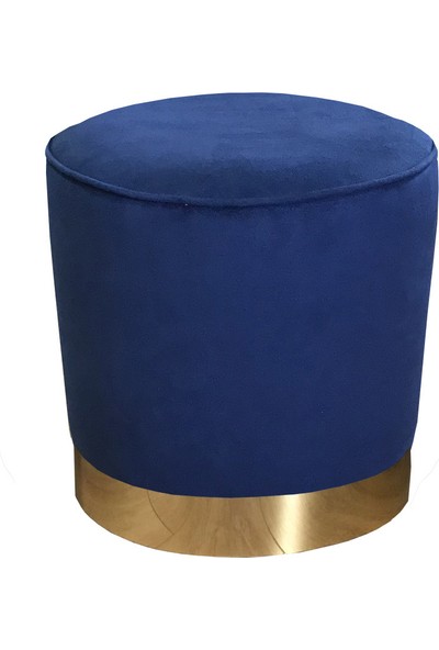 Bubi Parlak Gold Silindir Puf
