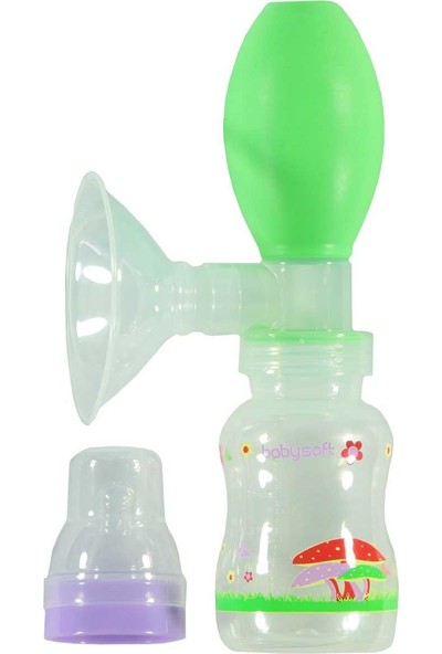 Baby Soft Biberonlu Manuel Göğüs Pompası Lila